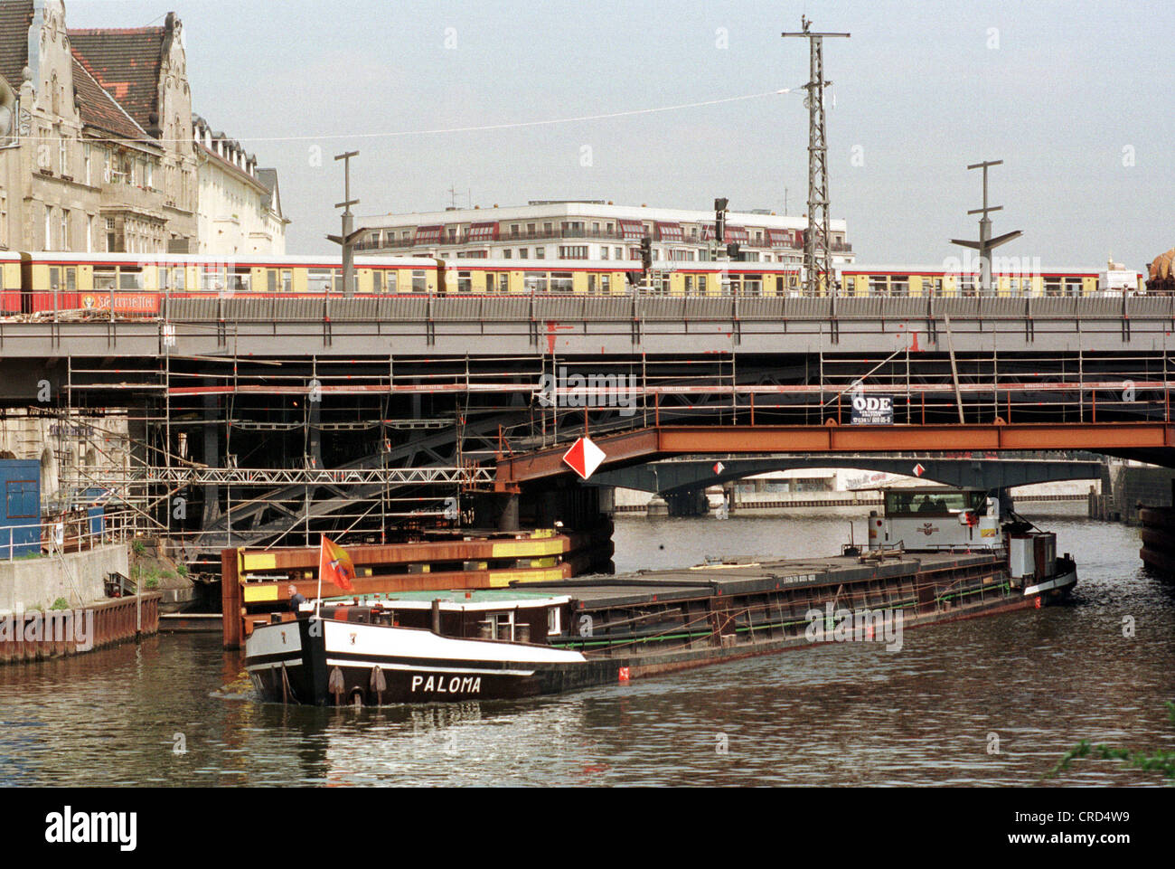 Barge on the River Spree in Berlin Stock Photo - Alamy