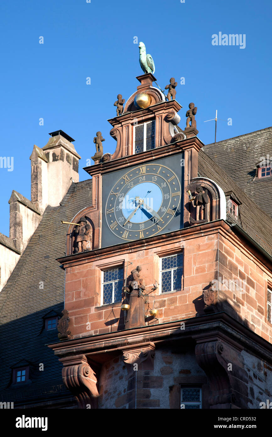 Town hall clock tower marburg hi-res stock photography and images - Alamy