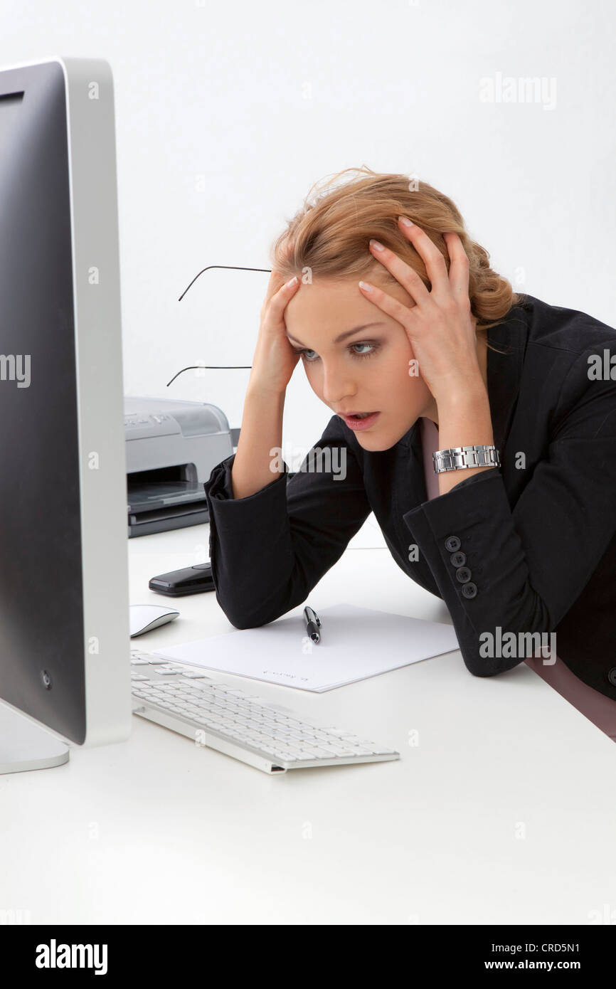 Frustrated inside office women hi-res stock photography and images - Alamy
