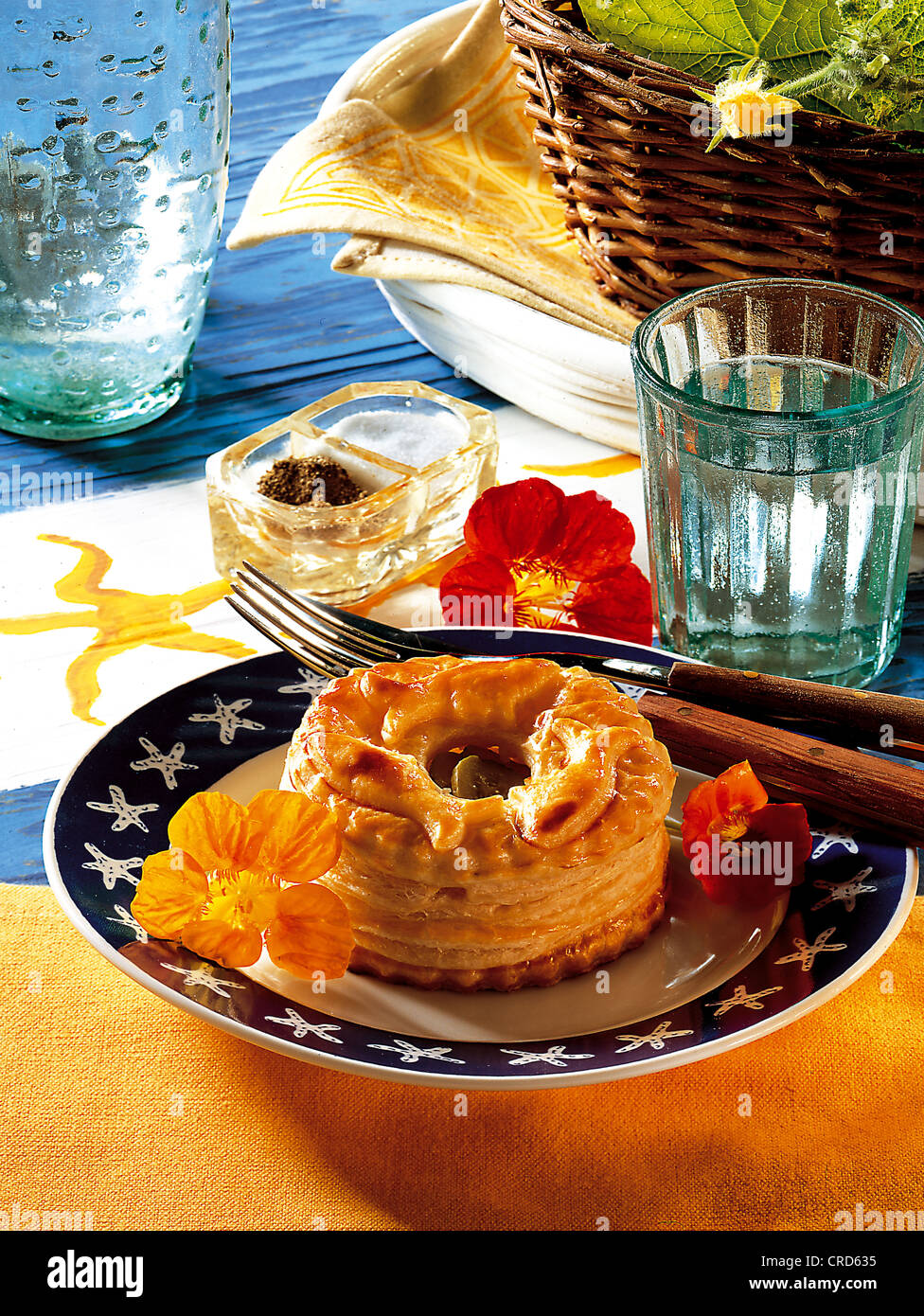 Fish pastries from Karelia, delicate puff pastry with fresh fish ...