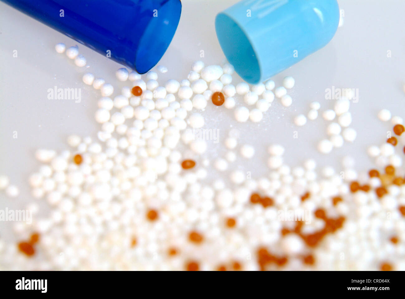 open tablet capsule Stock Photo - Alamy