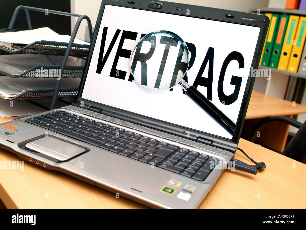 symbolic for contract in internet Stock Photo - Alamy