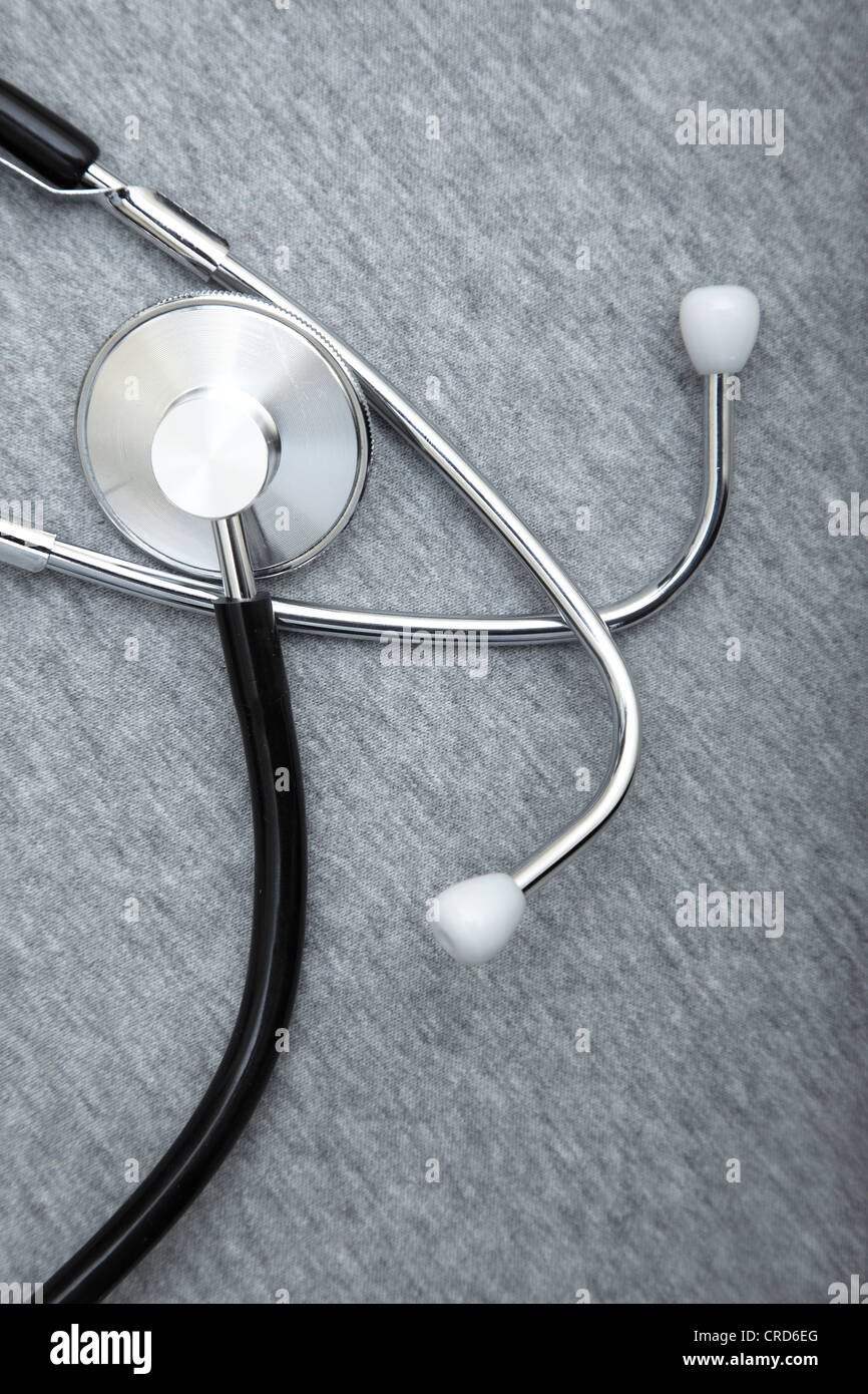Medical stethoscope on a textured background. Close-up photo Stock ...
