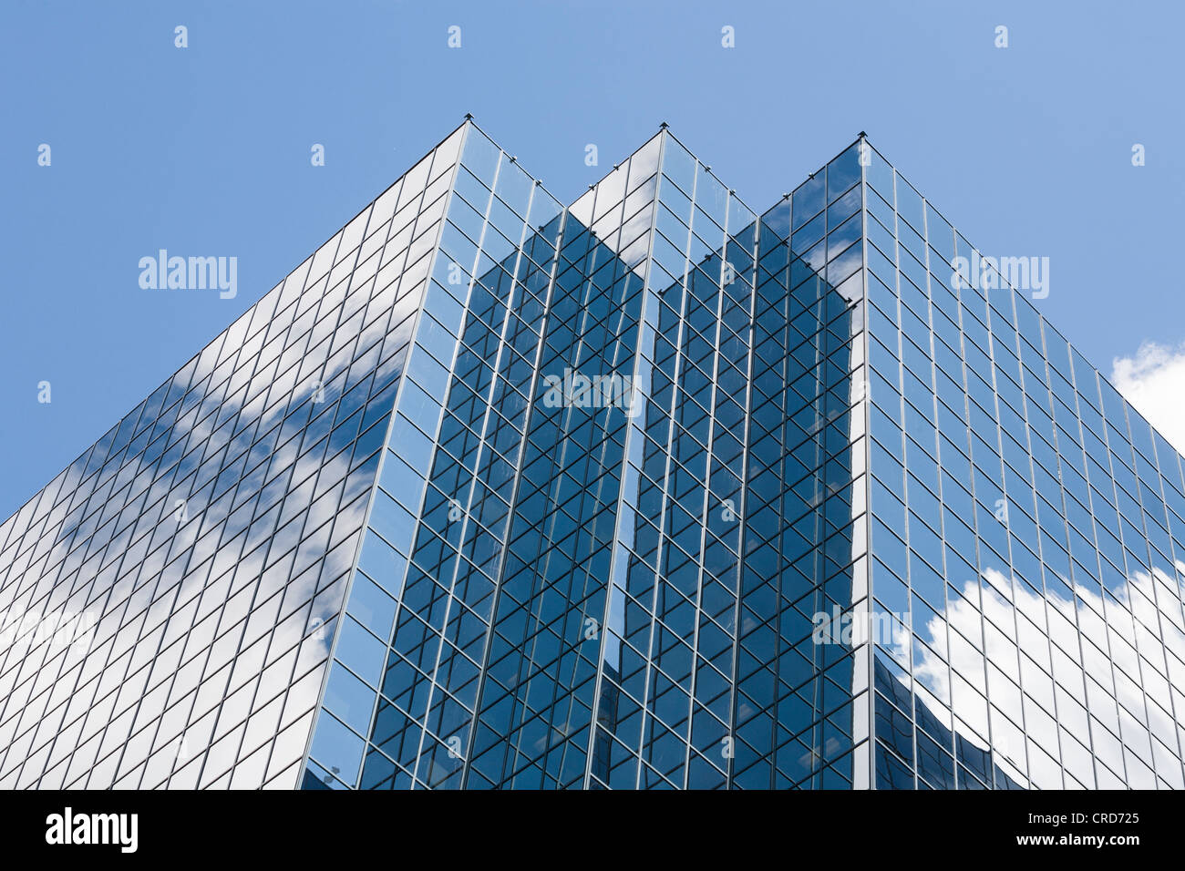Glass sheathed office tower: Constitution Square building. The top of a ...