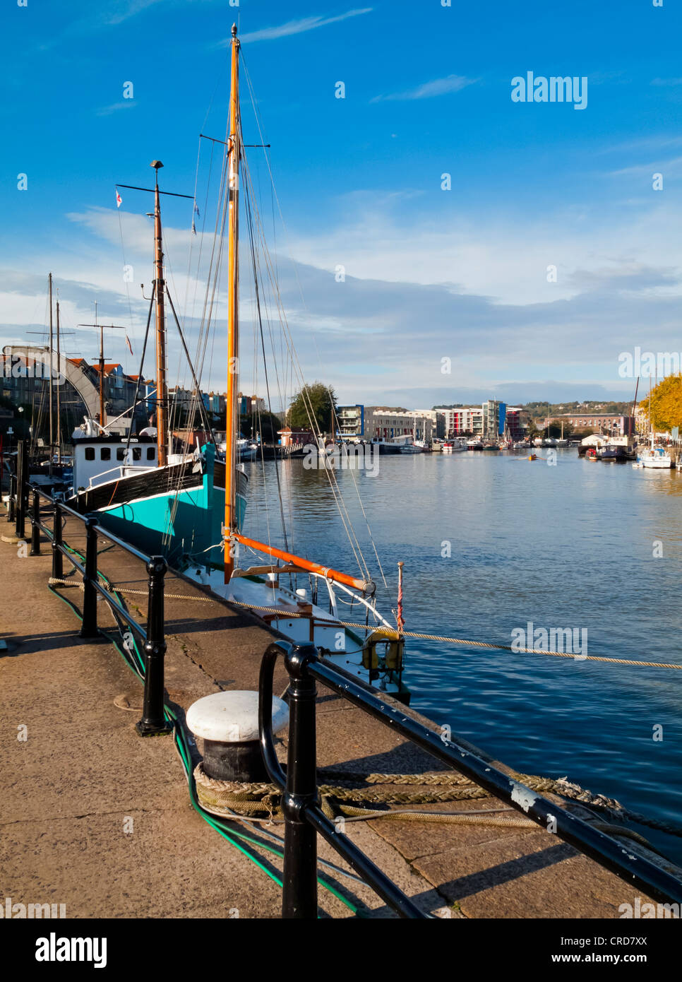 Bristol Docks and Harbour area in the city centre England UK which has ...