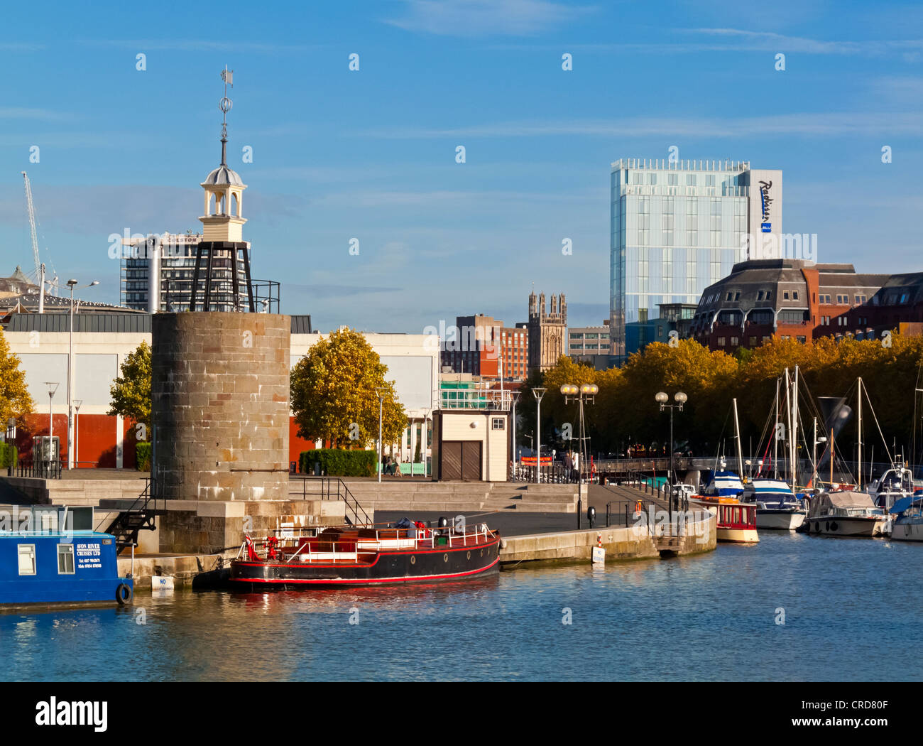 Bristol Docks and Harbour area in the city centre England UK which has ...