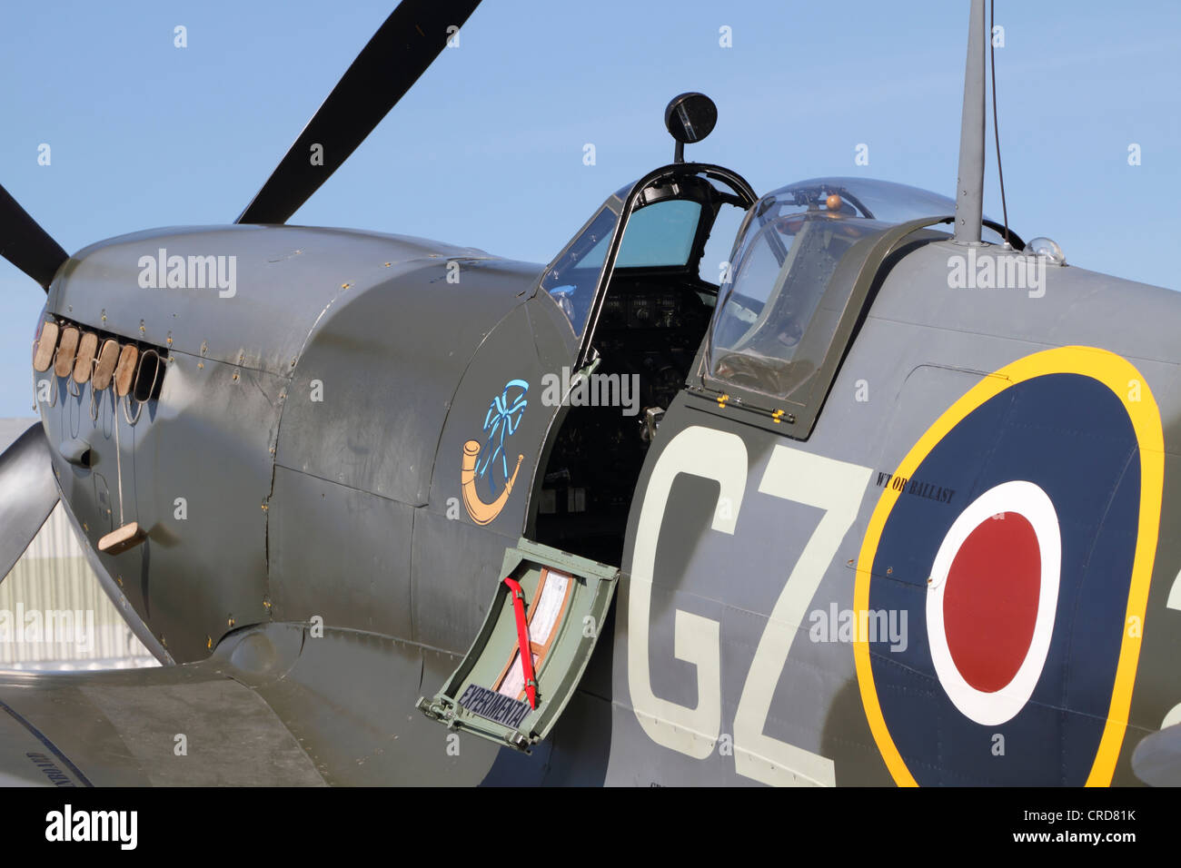 A World War II British Spitfire Fighter Plane at the Wings and Wheels ...