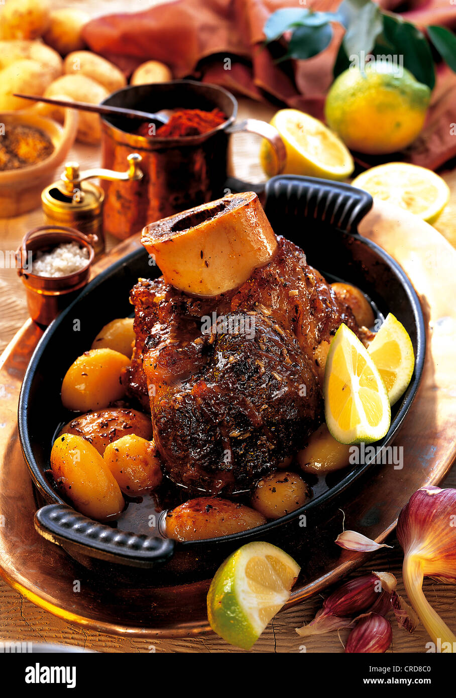 Persian braised ox joint with potatoes, Iran Stock Photo - Alamy