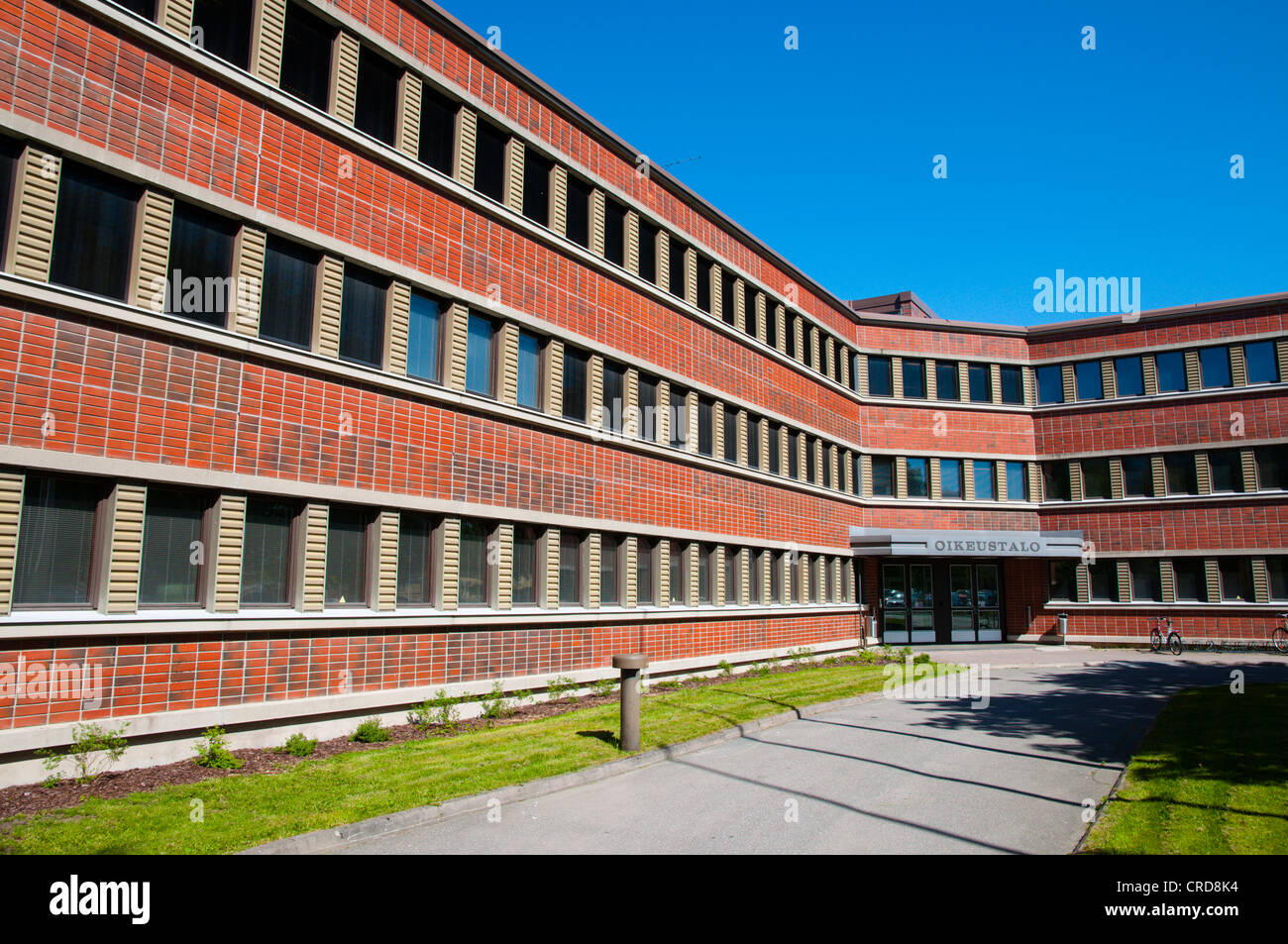Oikeustalo the court of justice building central Pori Finland Europe ...
