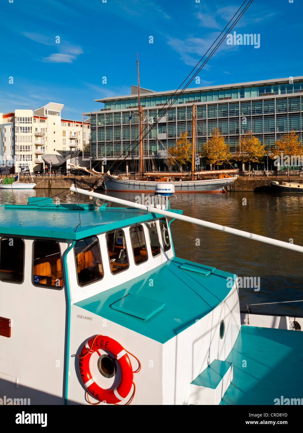 Bristol Docks and Harbour area in the city centre England UK which has ...