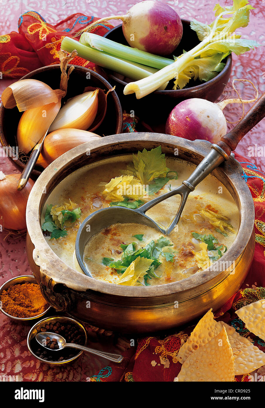 Bengali vegetable stew with mushrooms and cream, hearty stew, India ...