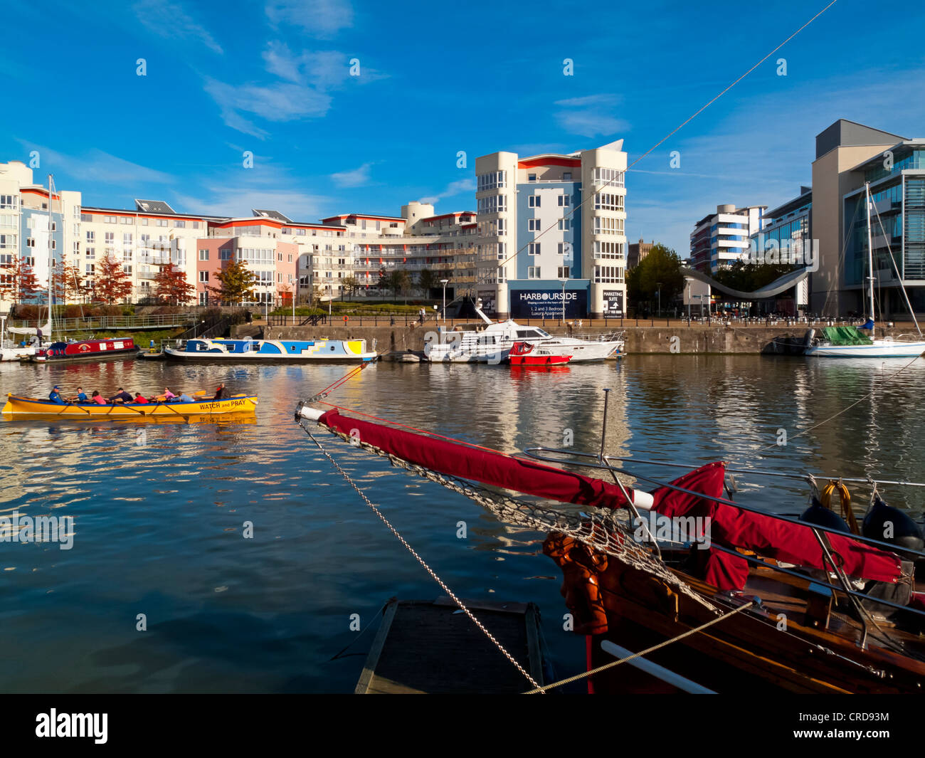 Bristol Docks and Harbour area in the city centre England UK which has ...