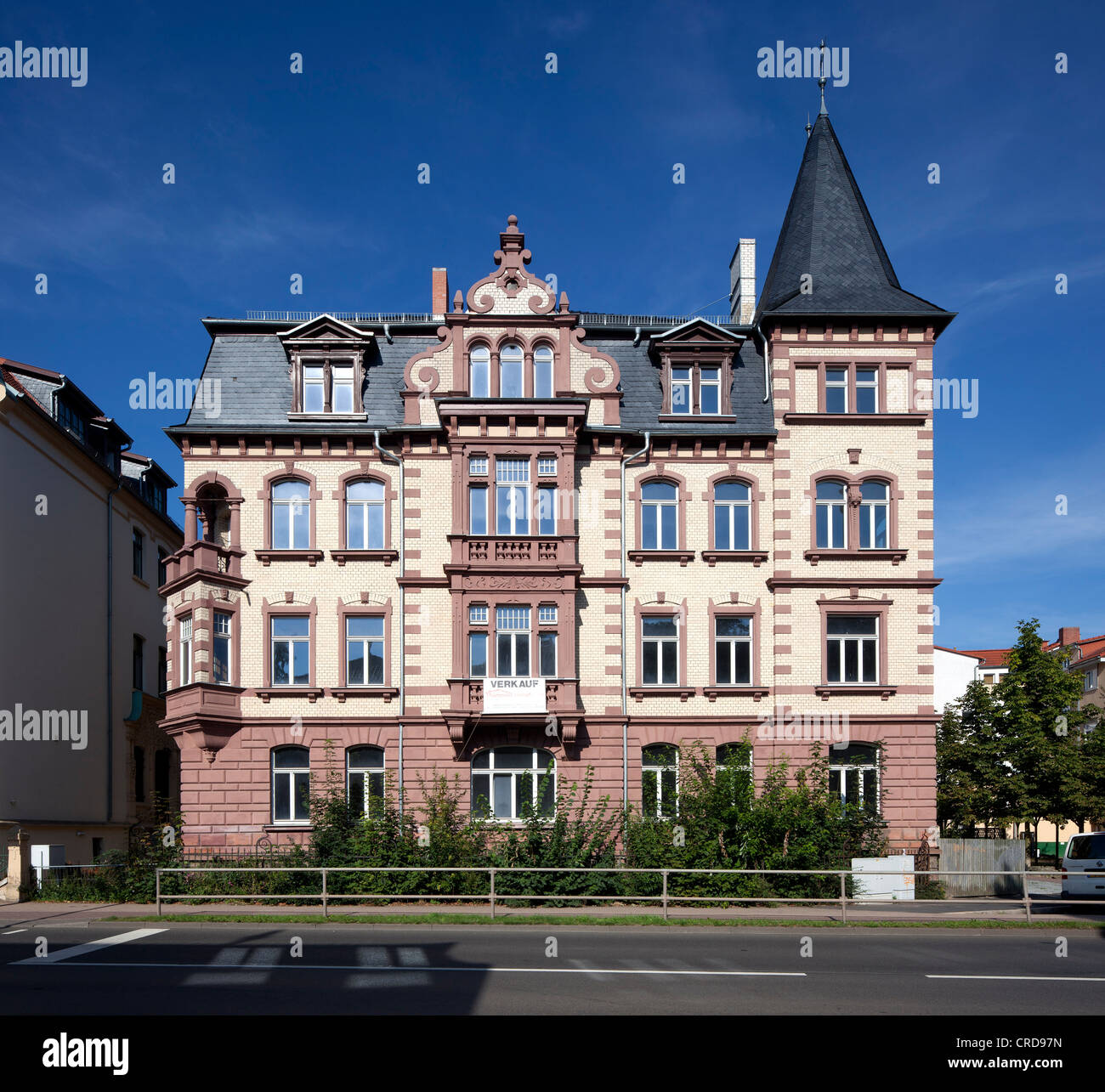 Townhouse, Gruenderzeit period, Eisenach, Thuringia, Germany, Europe ...