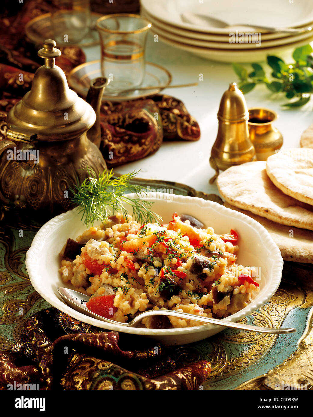 Bulgur and vegetable stew with dill, vegetarian stew, Turkey Stock ...