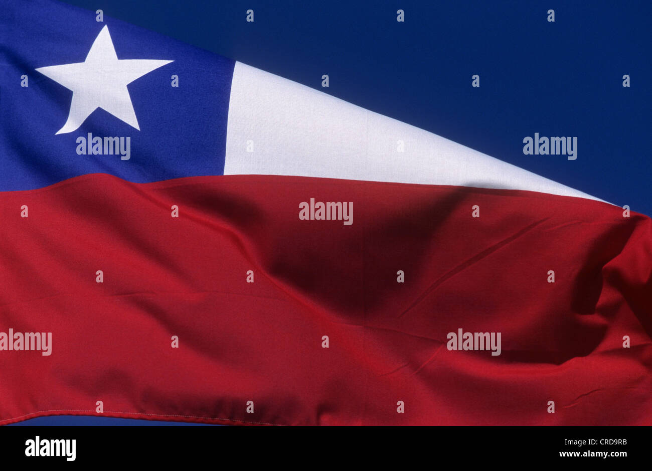 The national flag/colours of Chile Stock Photo - Alamy