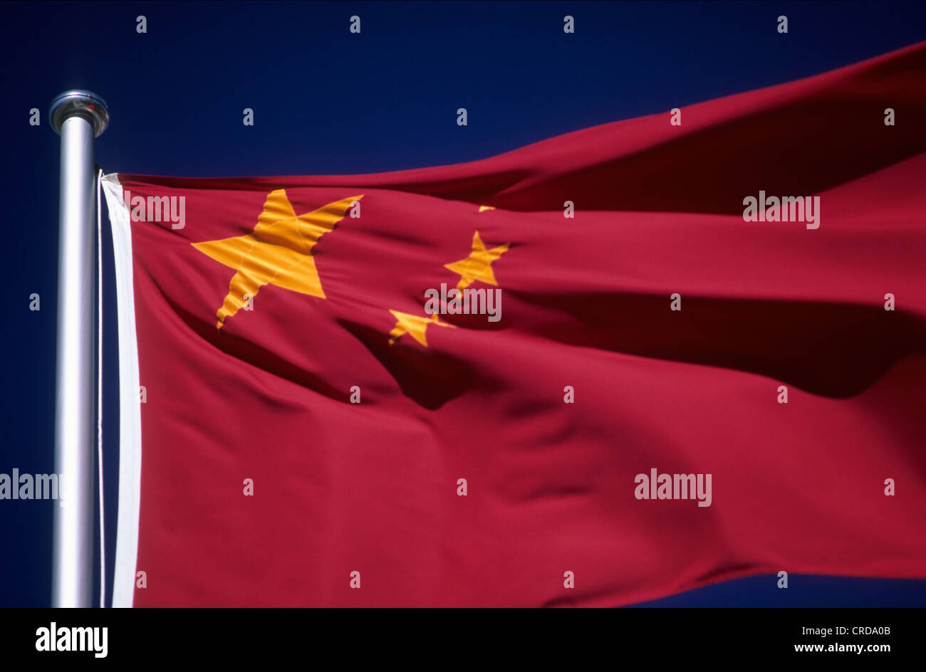 The national flag/colours of China Stock Photo - Alamy