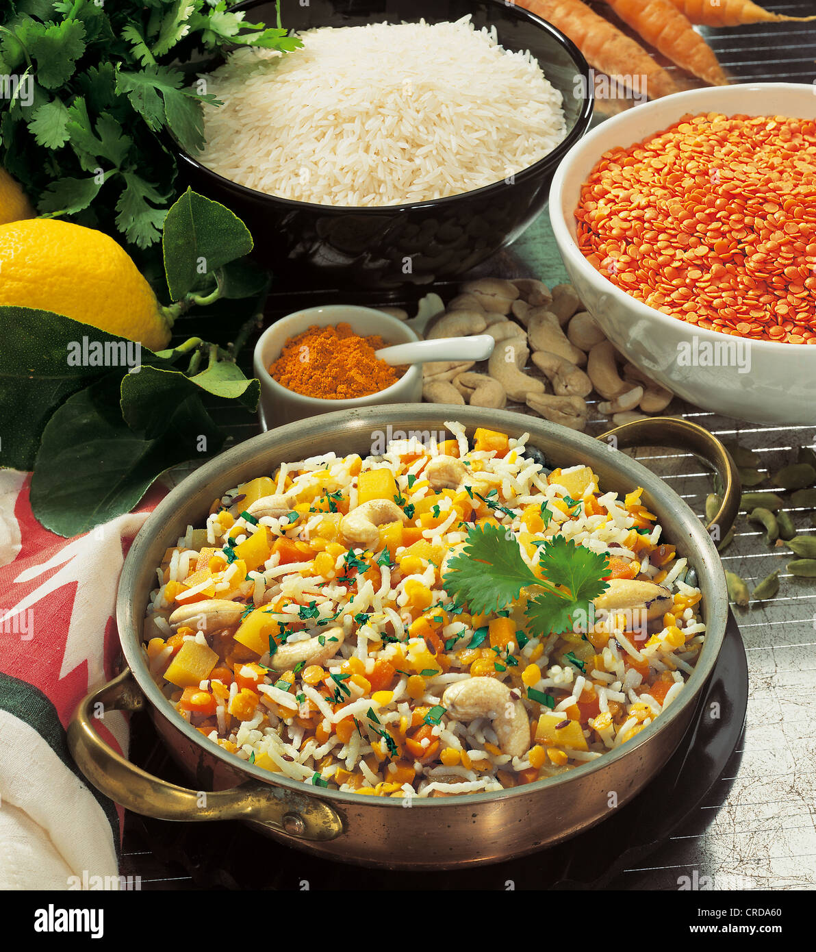 Lentil-vegetable pot, India Stock Photo - Alamy