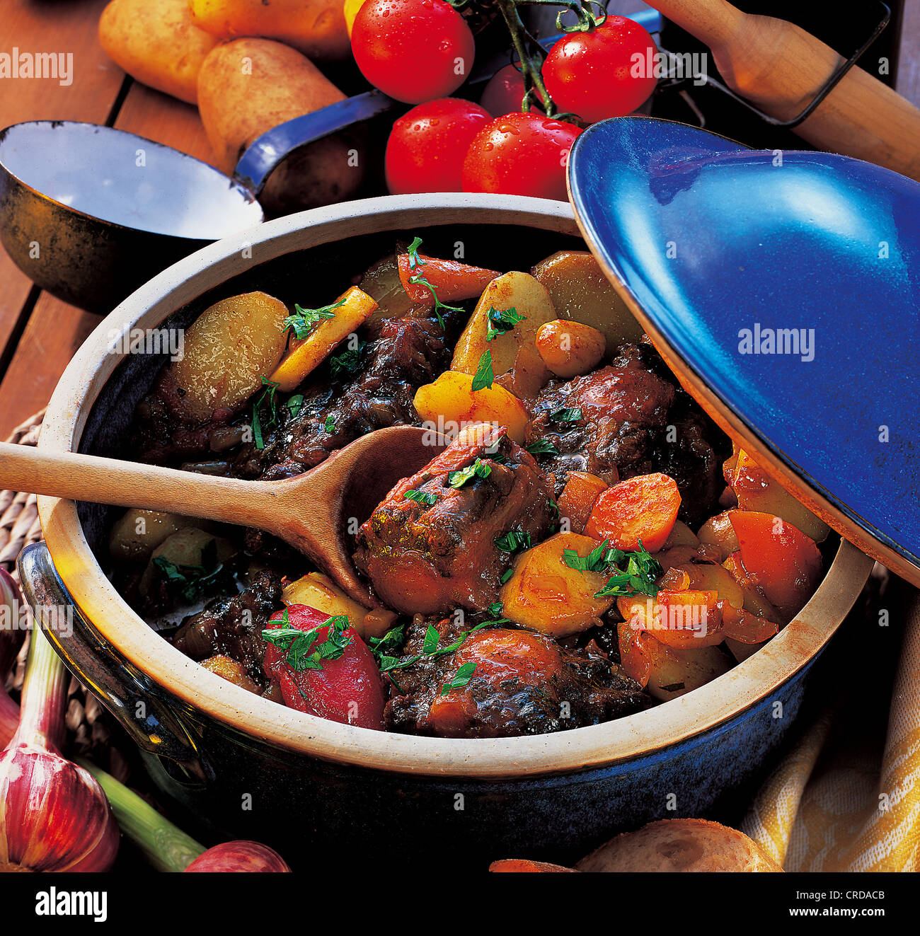 Catalan oxtail ragout, Spain Stock Photo - Alamy