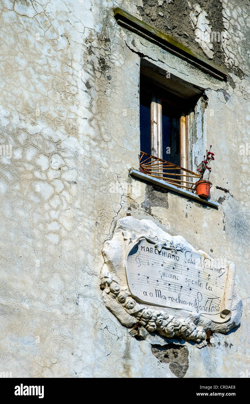 Europe Campania Italy, Naples, the famous Marechiaro window Stock Photo ...