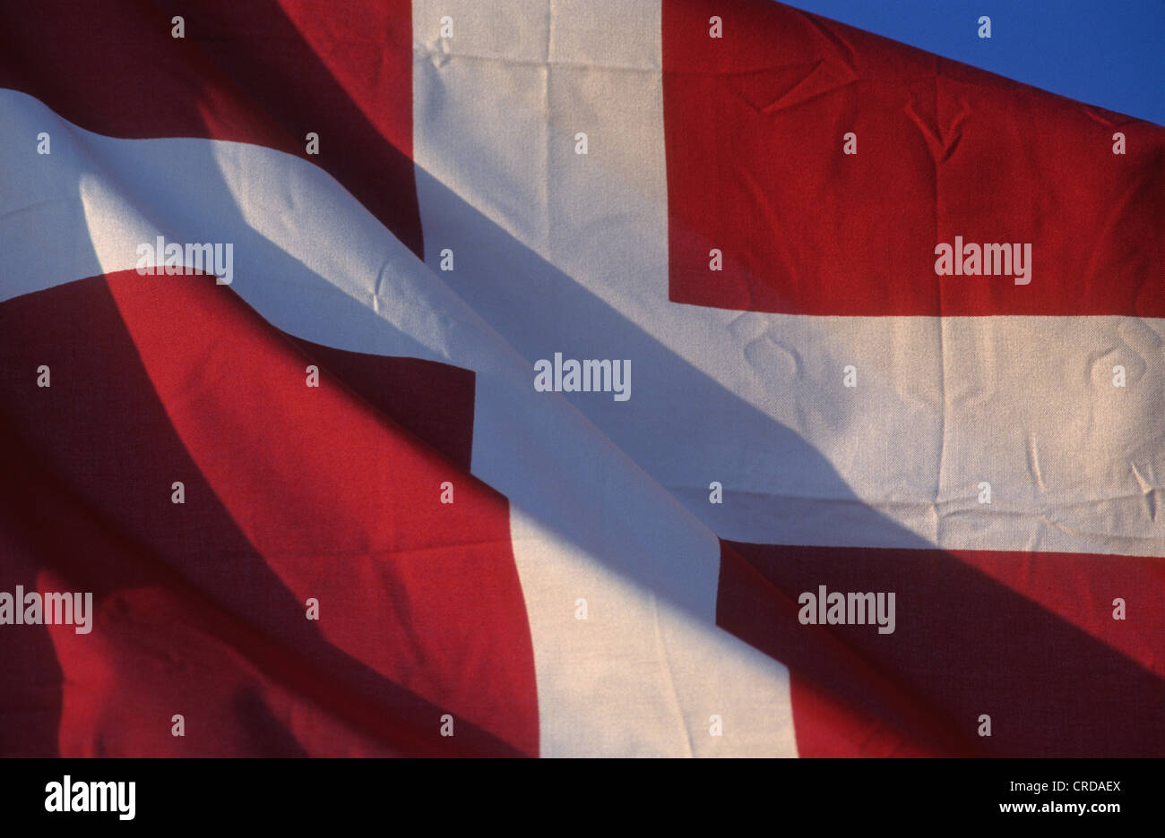 The national flag of Denmark Stock Photo - Alamy