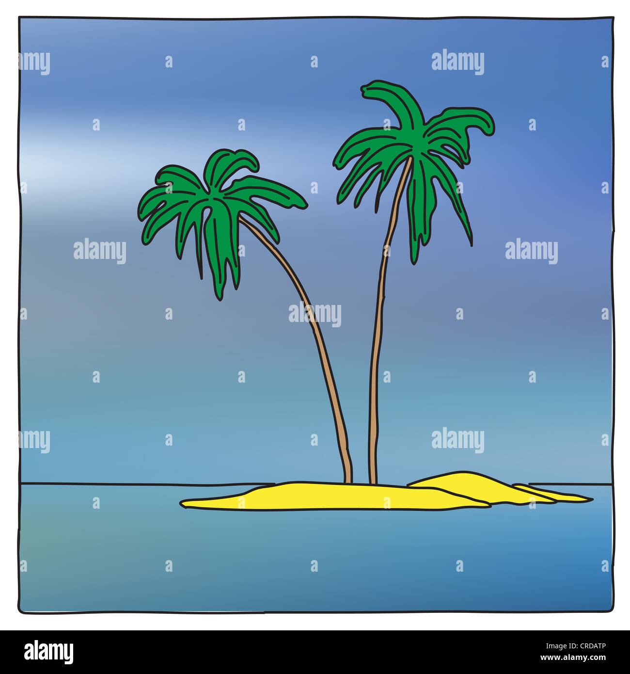 Landscape image small island Cut Out Stock Images & Pictures - Alamy
