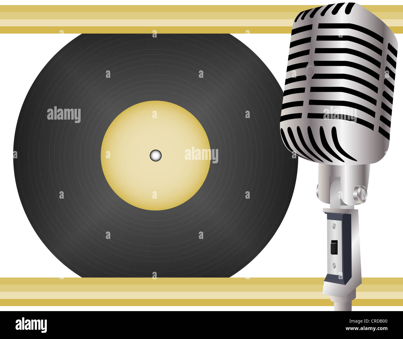 Retro Music Background Stock Photo - Alamy