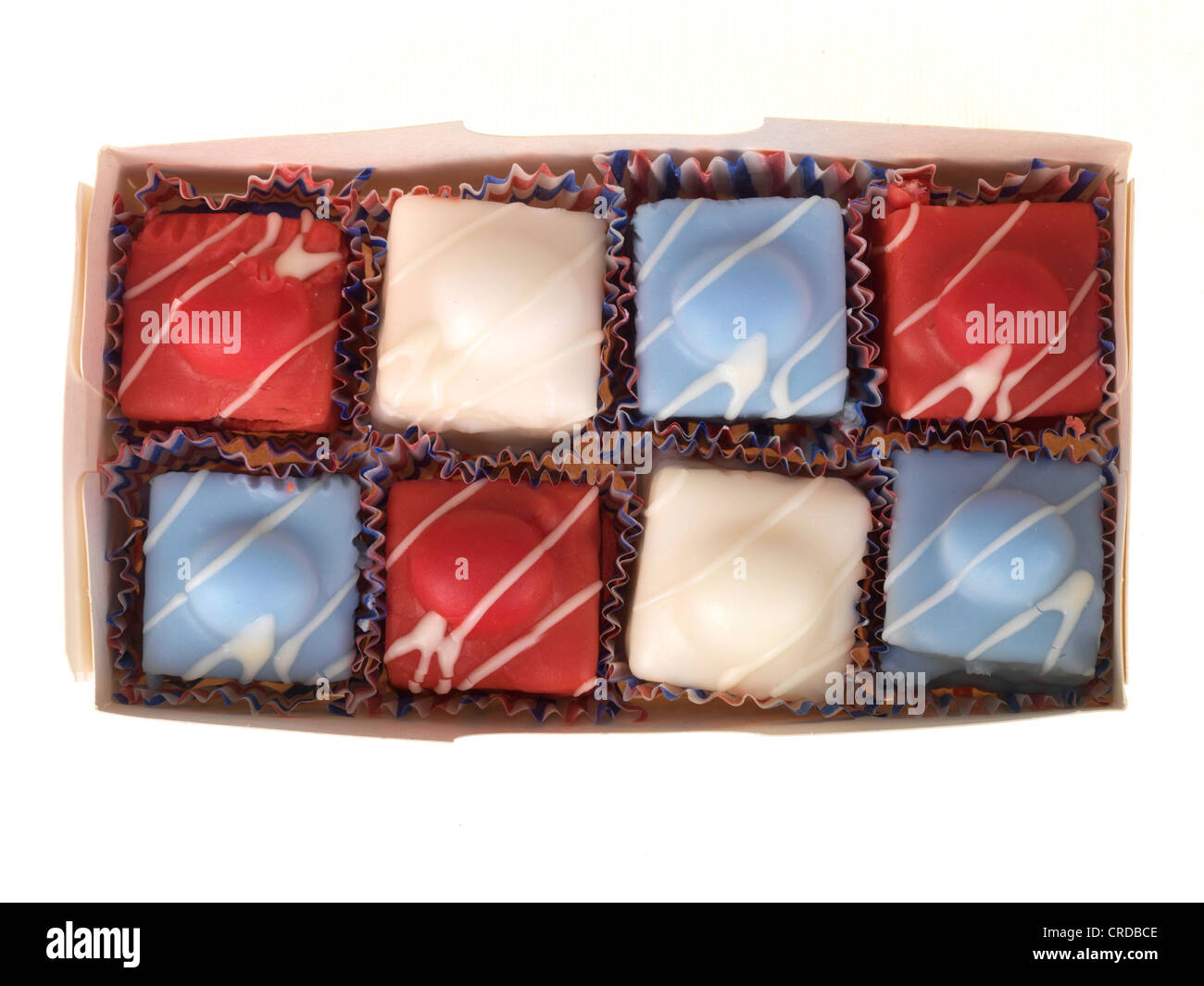 Fondant Fancy Cakes Stock Photo - Alamy