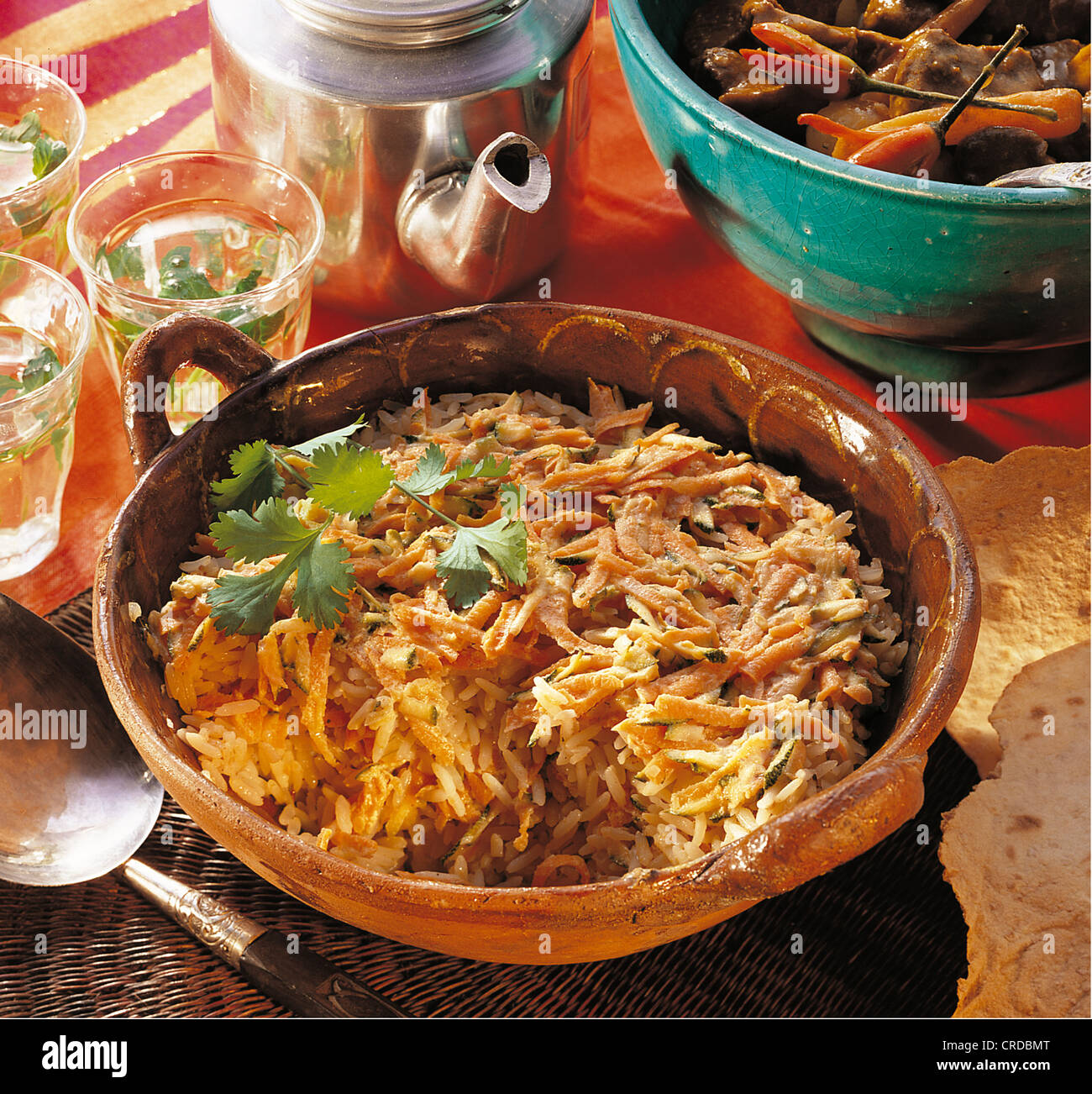 Oriental vegetable-rice pilaf, Afghanistan Stock Photo - Alamy