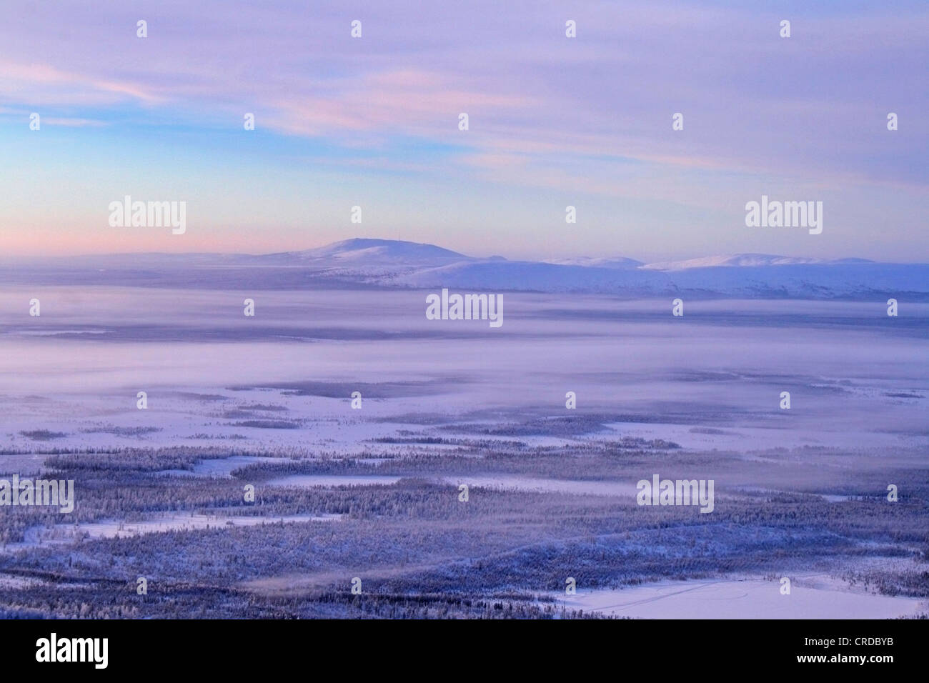 Kittilae photographed from air, Finland, Lapland Stock Photo - Alamy