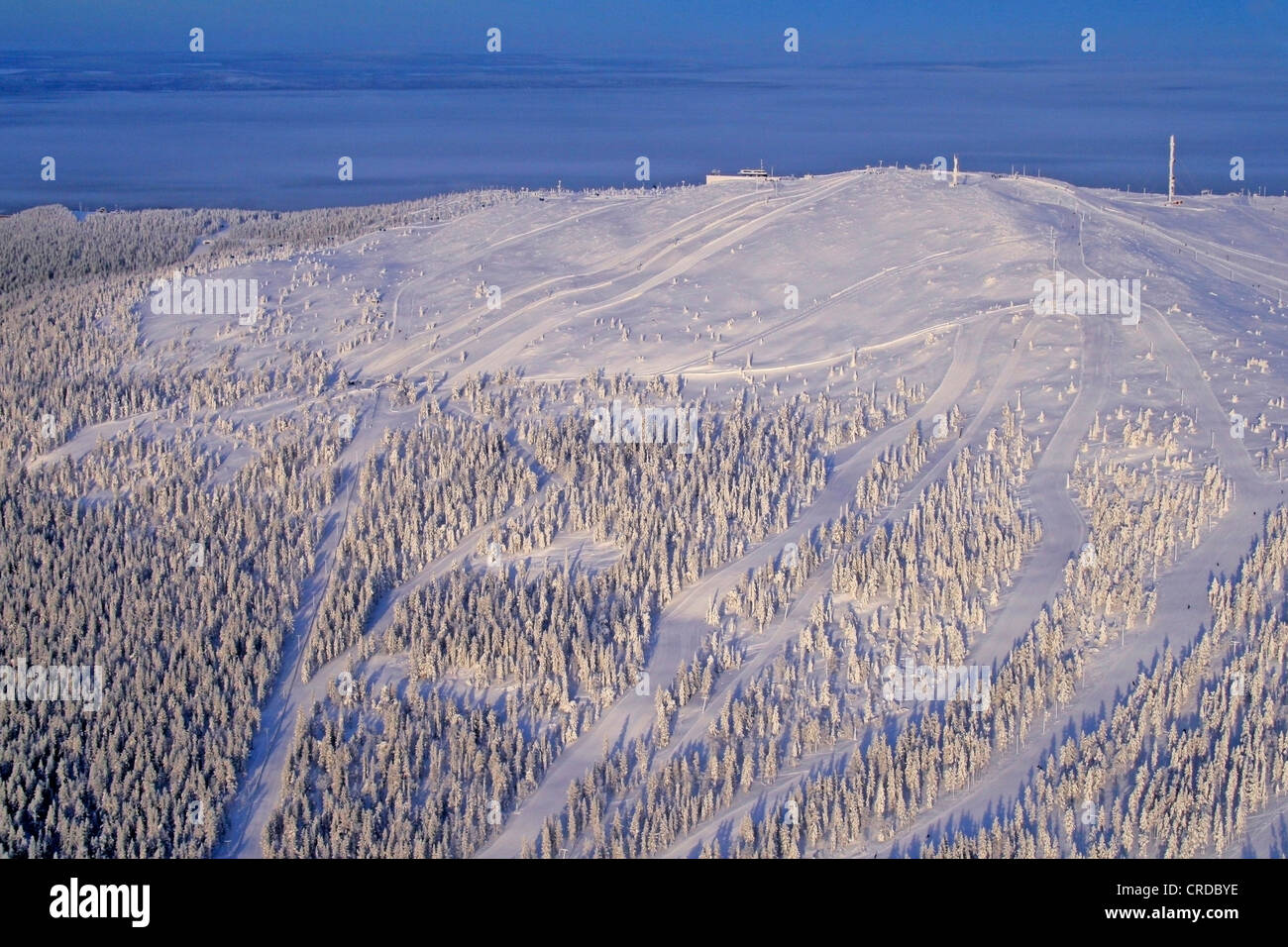 Kittilae photographed from air, Finland, Lapland Stock Photo - Alamy