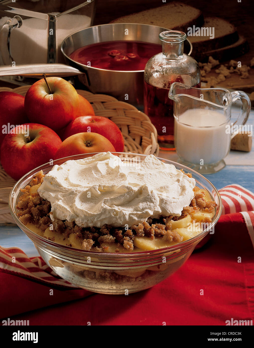 Danish layered dessert, Denmark Stock Photo - Alamy
