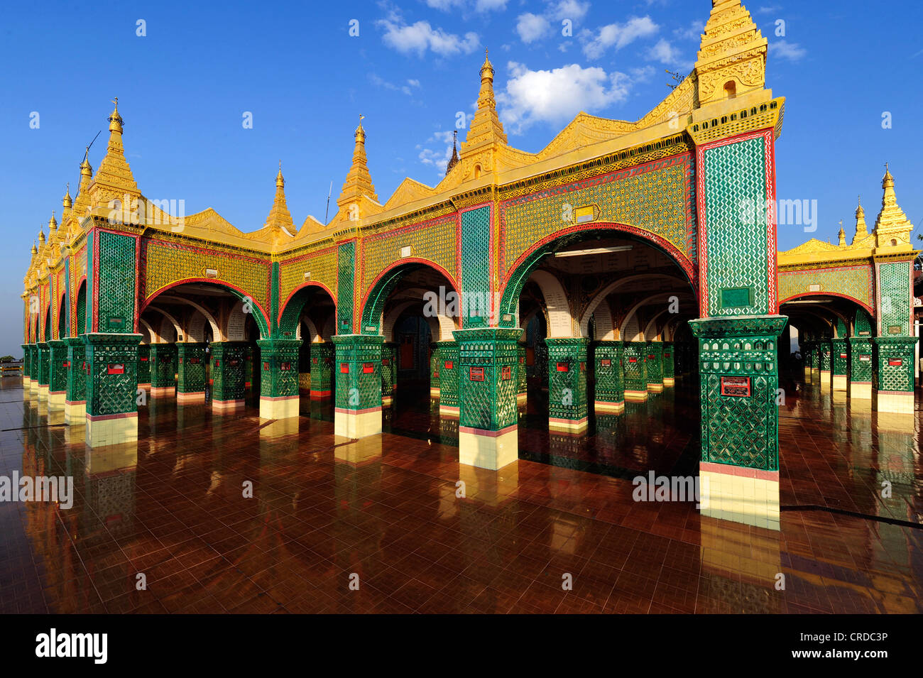 Terrace of the Two Snake Pagoda on Mandalay Hill in Mandalay, Myanmar ...