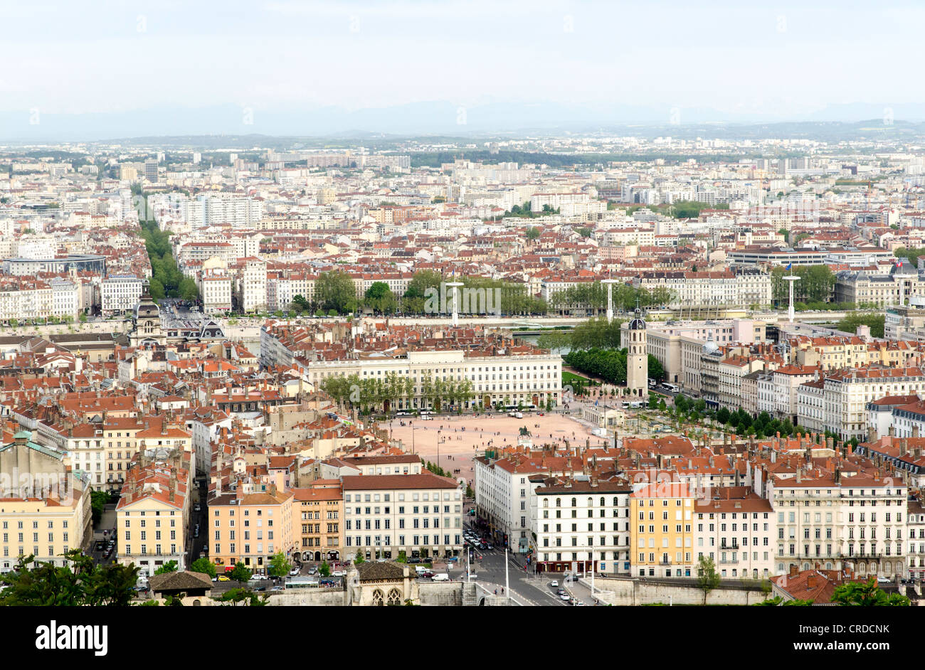 Aerial view lyon hi-res stock photography and images - Alamy