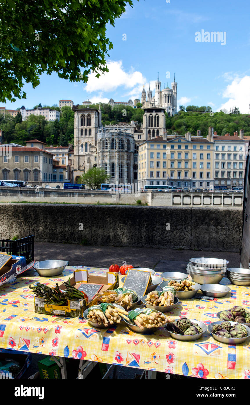 Lyonnaise food stalls Lyon France Europe Stock Photo - Alamy