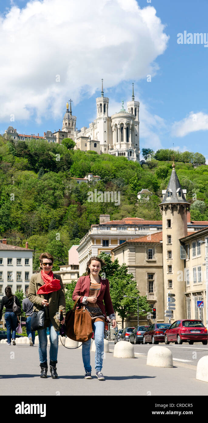 People walking in Lyon France Europe Stock Photo - Alamy