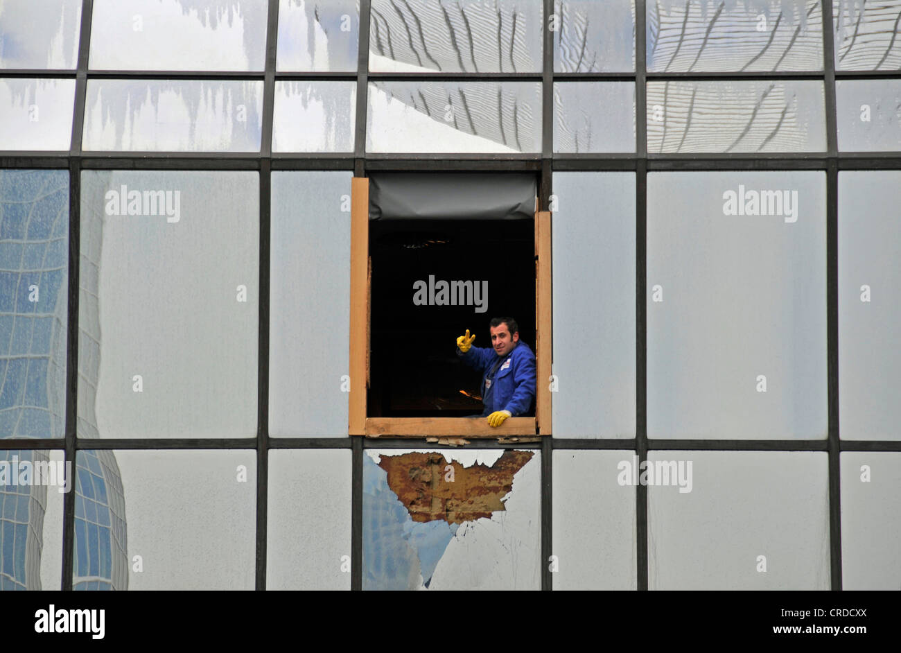 structural alteration works of bank building, Germany, Frankfurt Stock ...