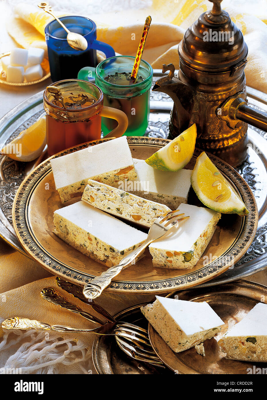 Halva with pistachios, Turkey Stock Photo - Alamy