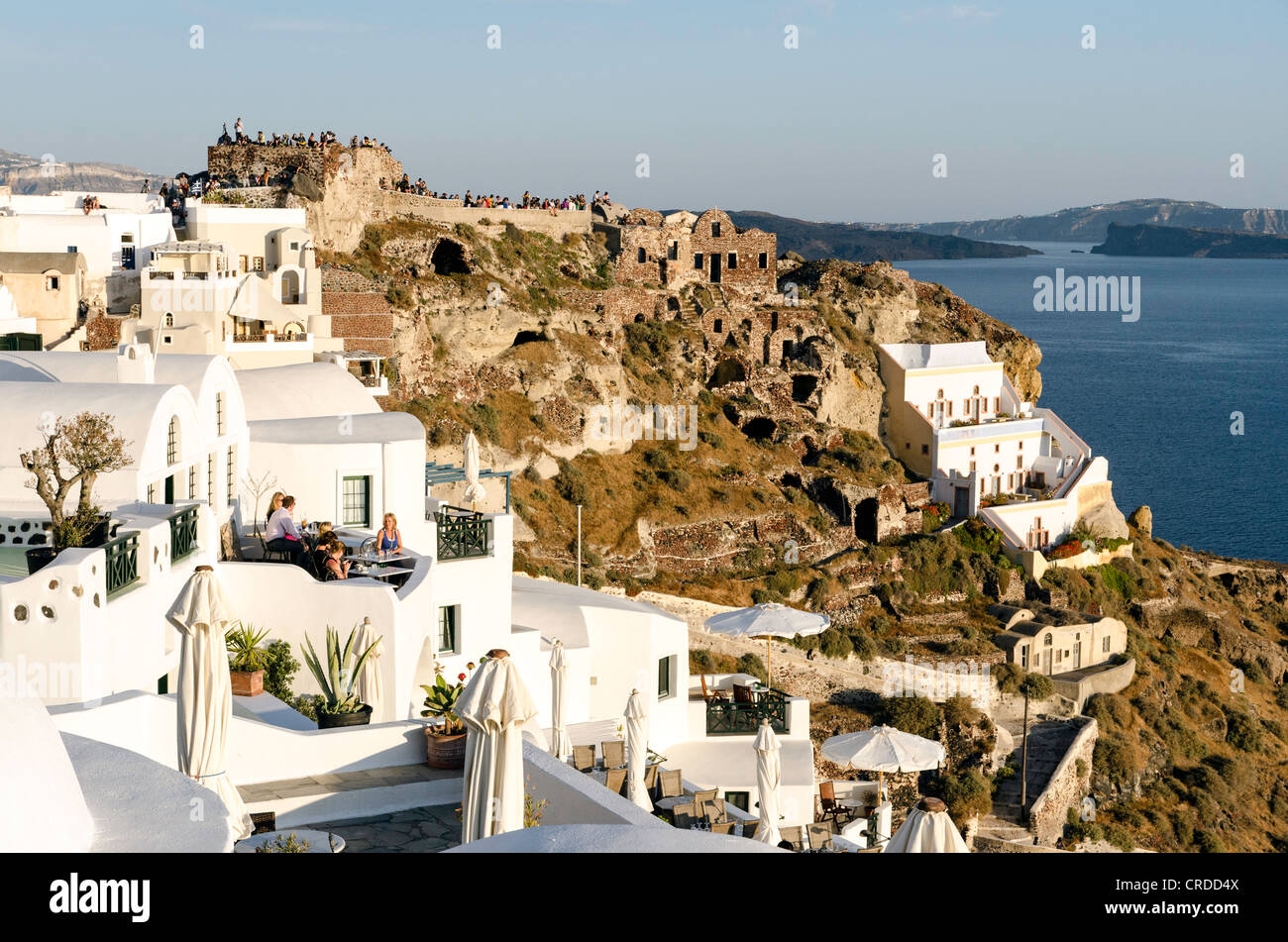 Sunset Oia Santorini Greece Stock Photo - Alamy