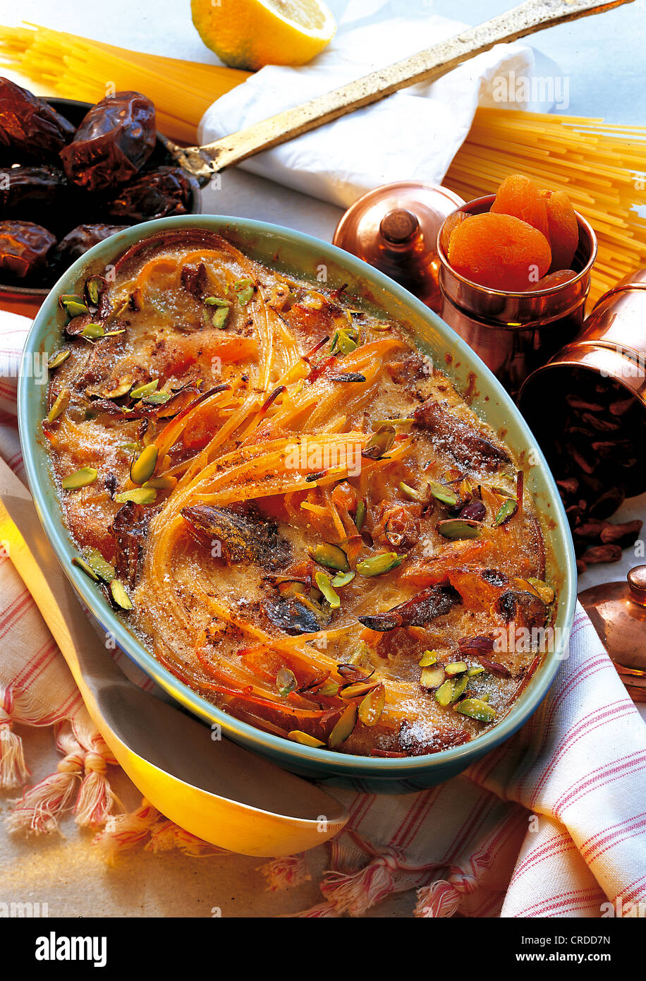 Sweet pasta bake, Israel Stock Photo - Alamy