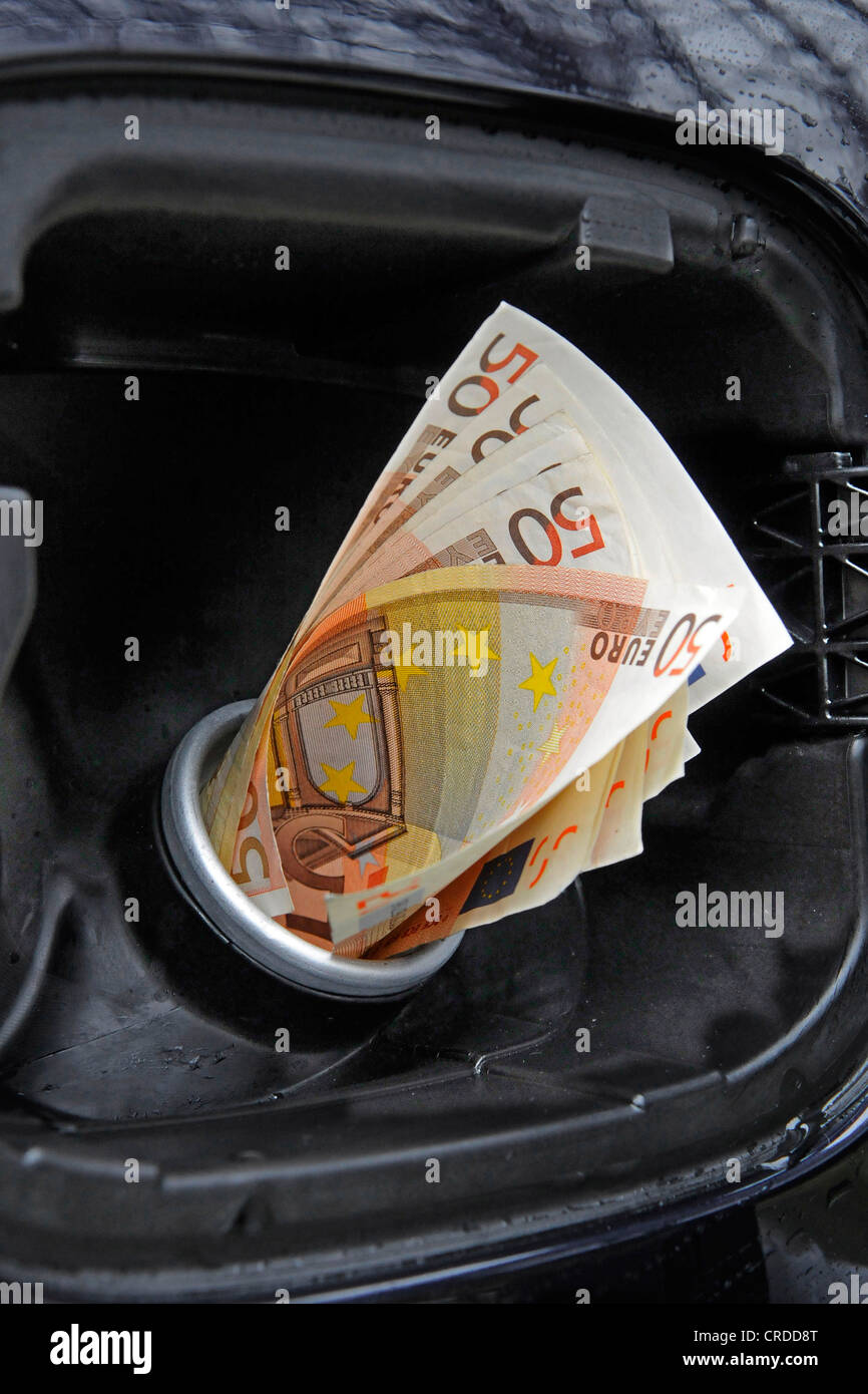 symbolic for expensive price of gasoline, Germany Stock Photo - Alamy