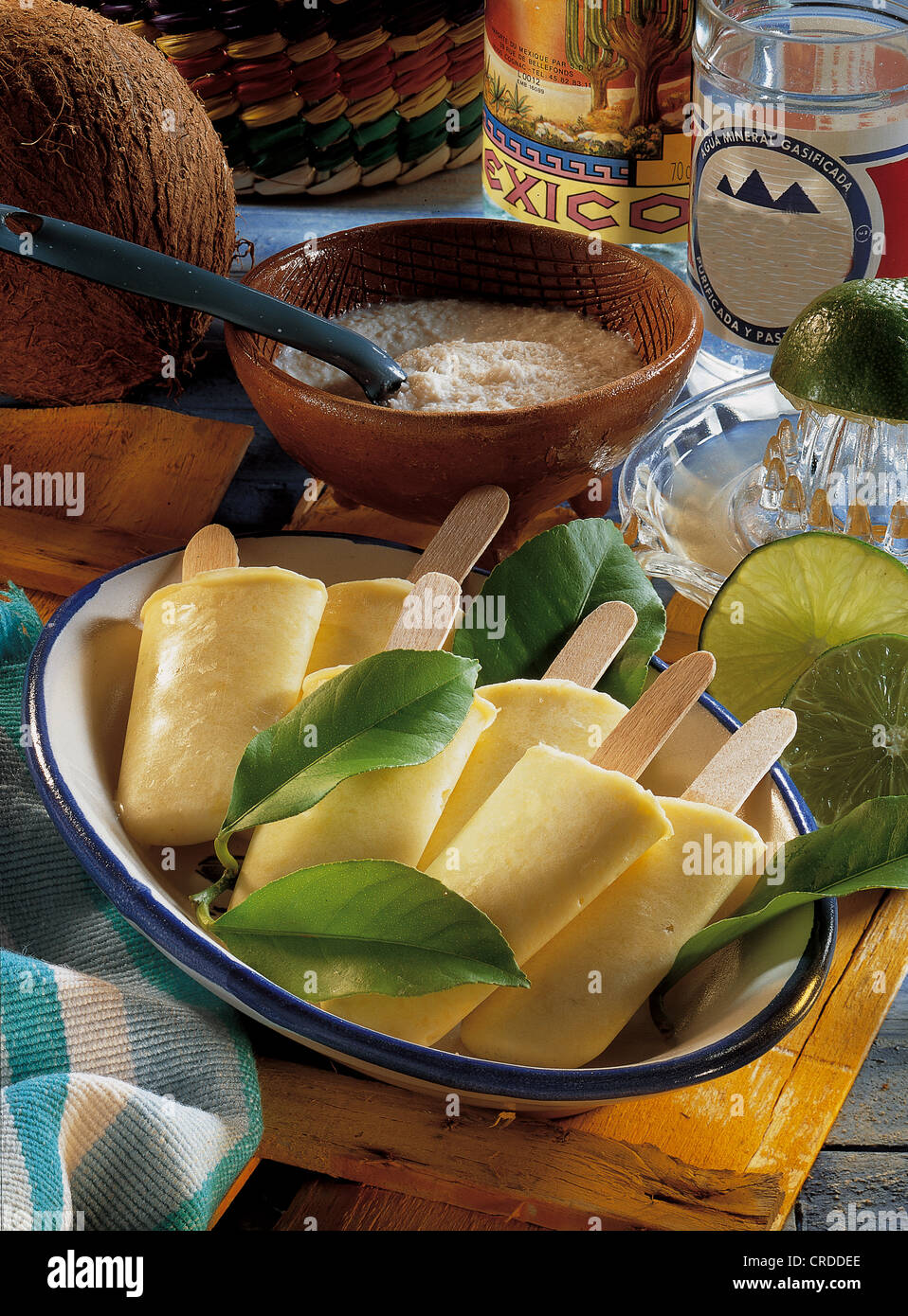 Pineapple popsicles, Mexico Stock Photo - Alamy