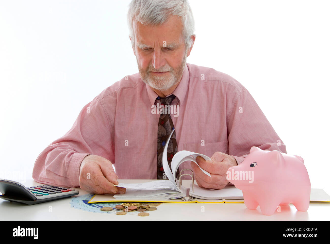 Pensioner and bank statements hi-res stock photography and images - Alamy