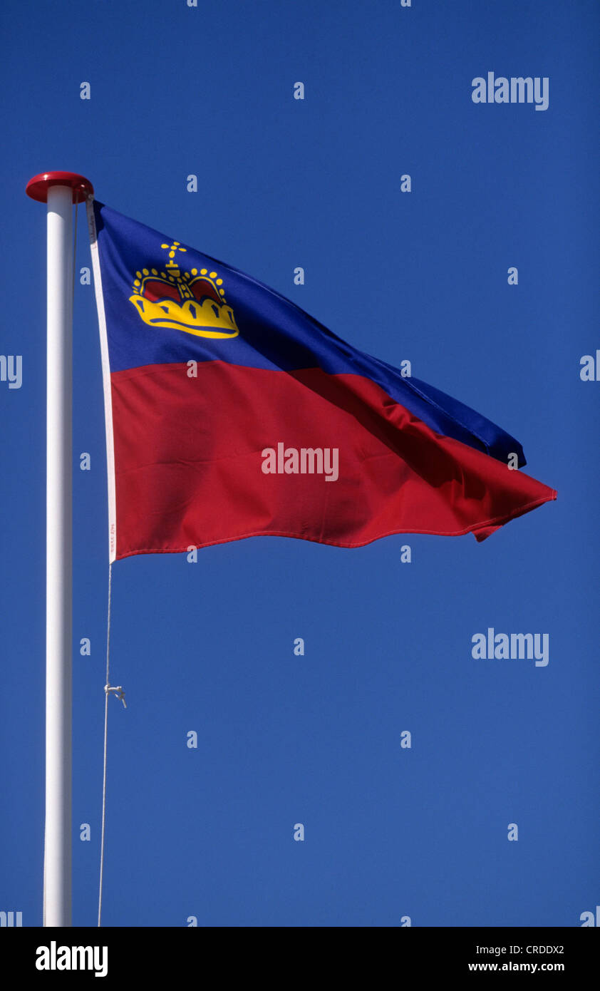 The national flag of Litchenstein Stock Photo - Alamy