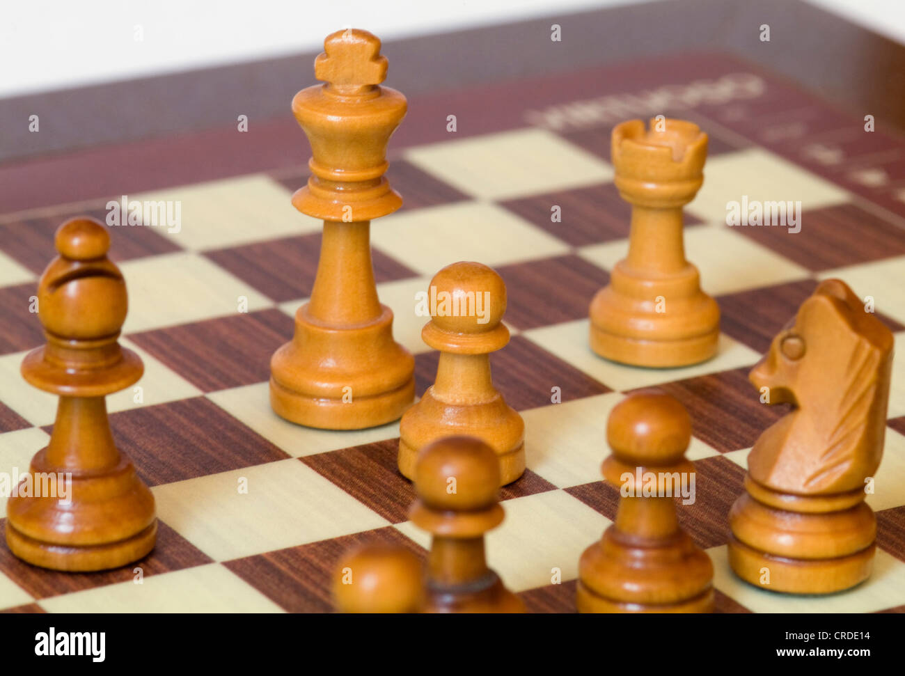 chessmen on chessboard Stock Photo - Alamy