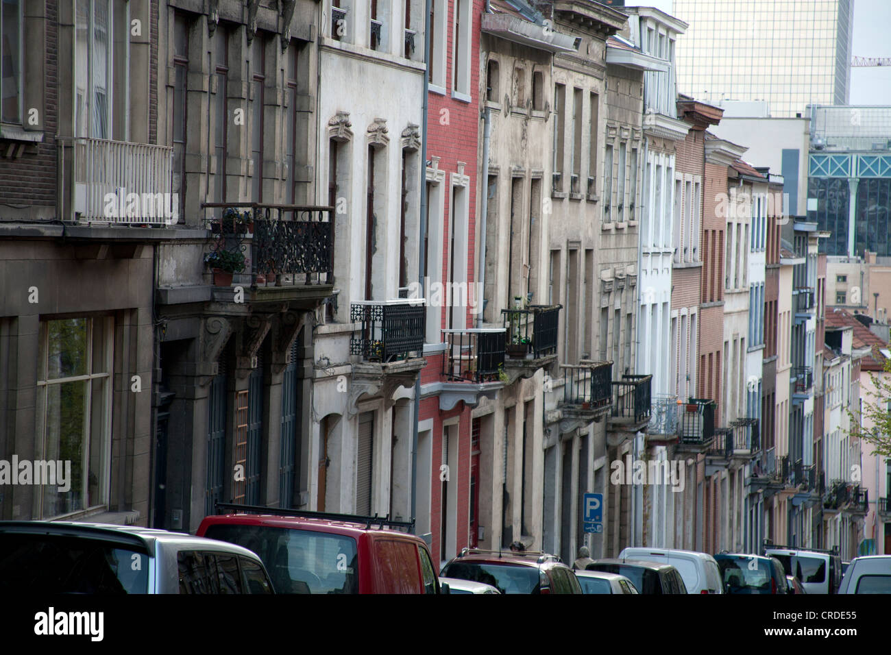 Row houses in brussels hi-res stock photography and images - Alamy