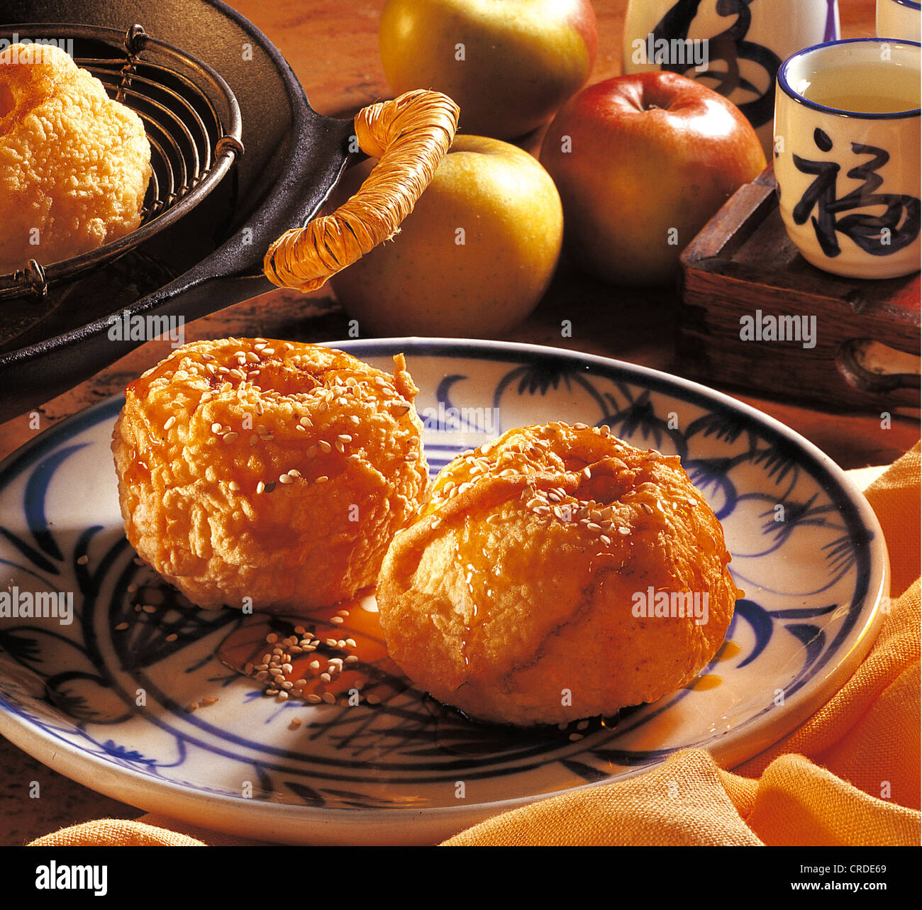 Roasted toffee apple, China Stock Photo - Alamy