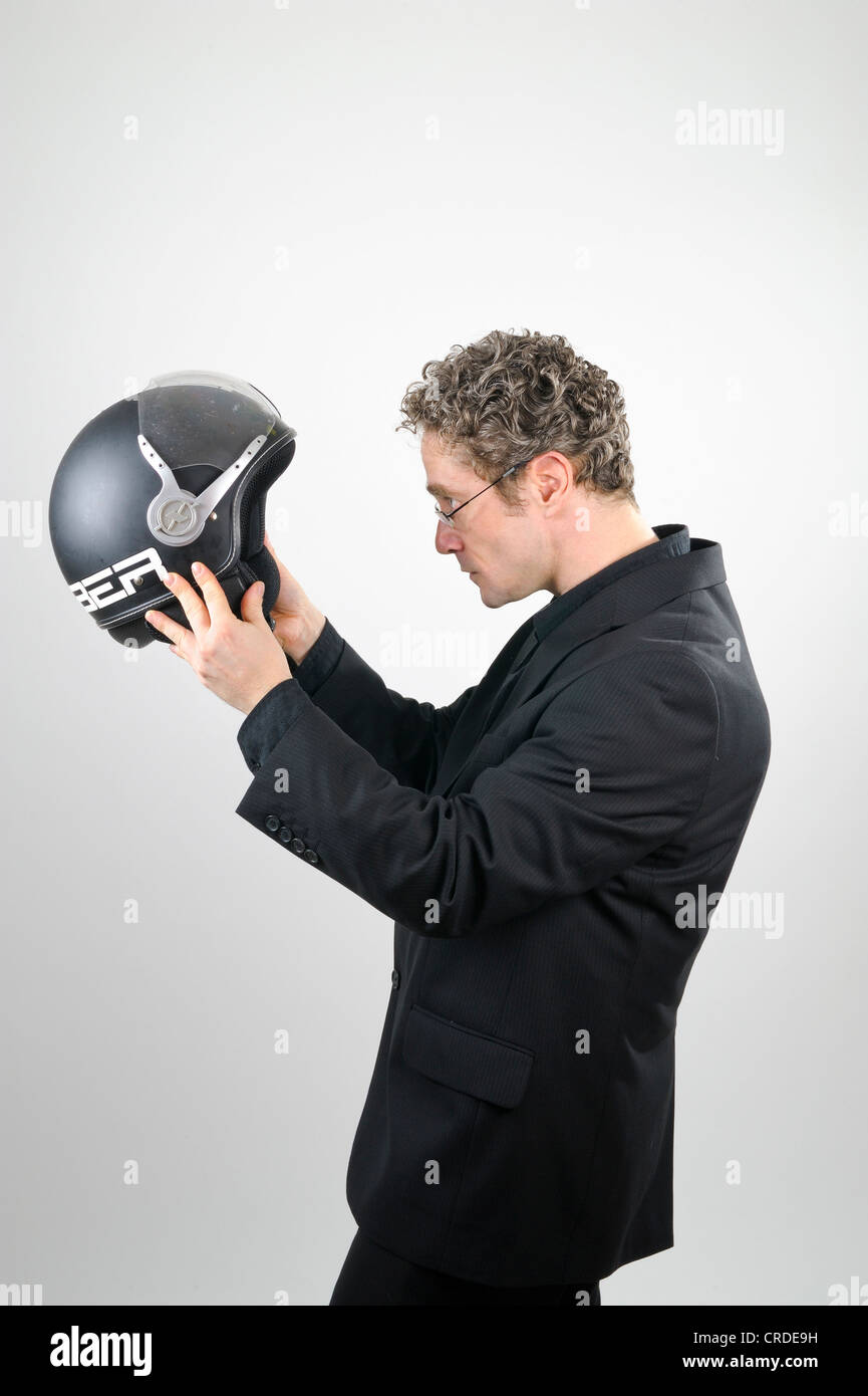 Motorcycle helmet inside hi-res stock photography and images - Alamy