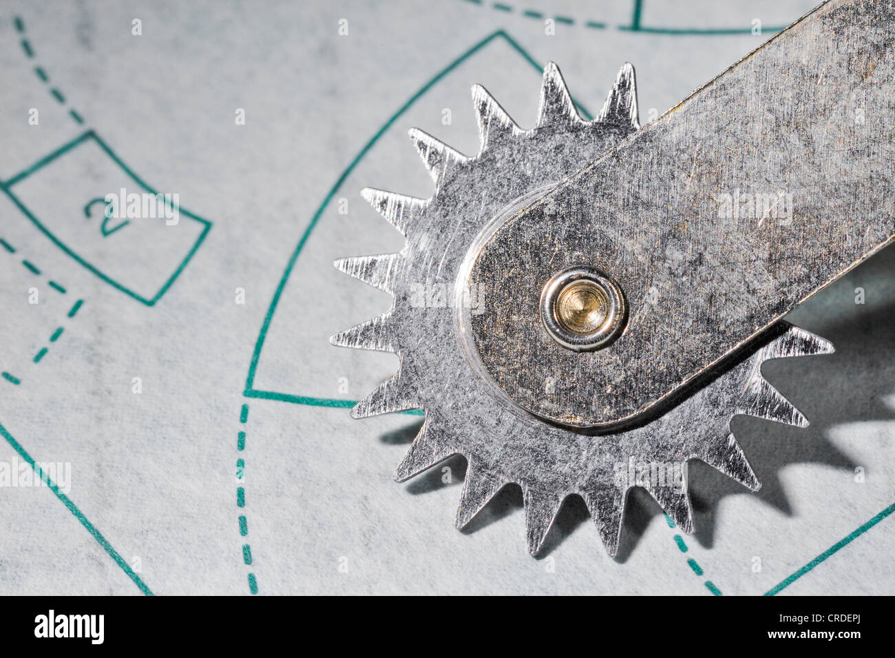 Seam roller lying on sewing pattern Stock Photo - Alamy