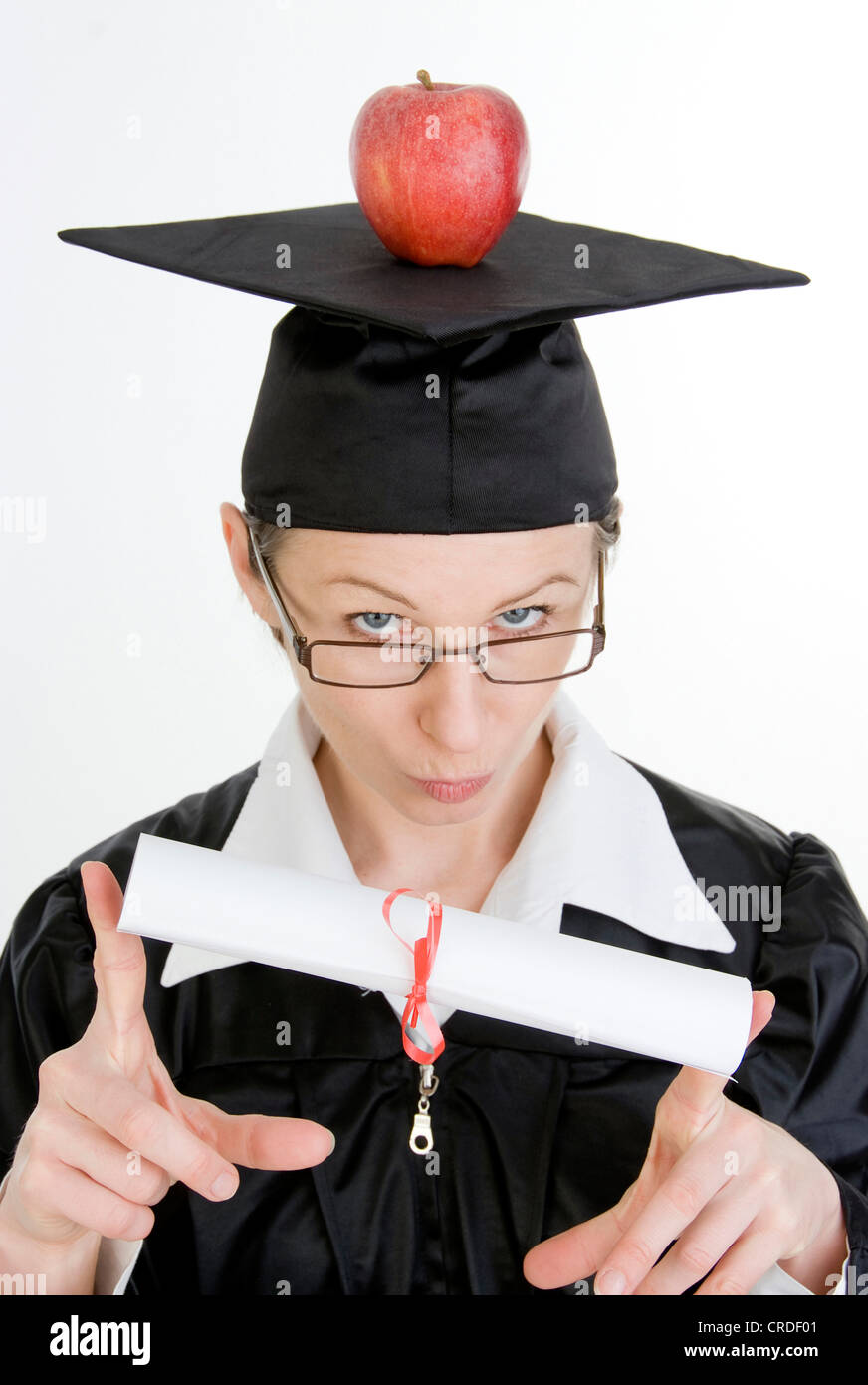 Woman Graduate Apple High Resolution Stock Photography and Images - Alamy