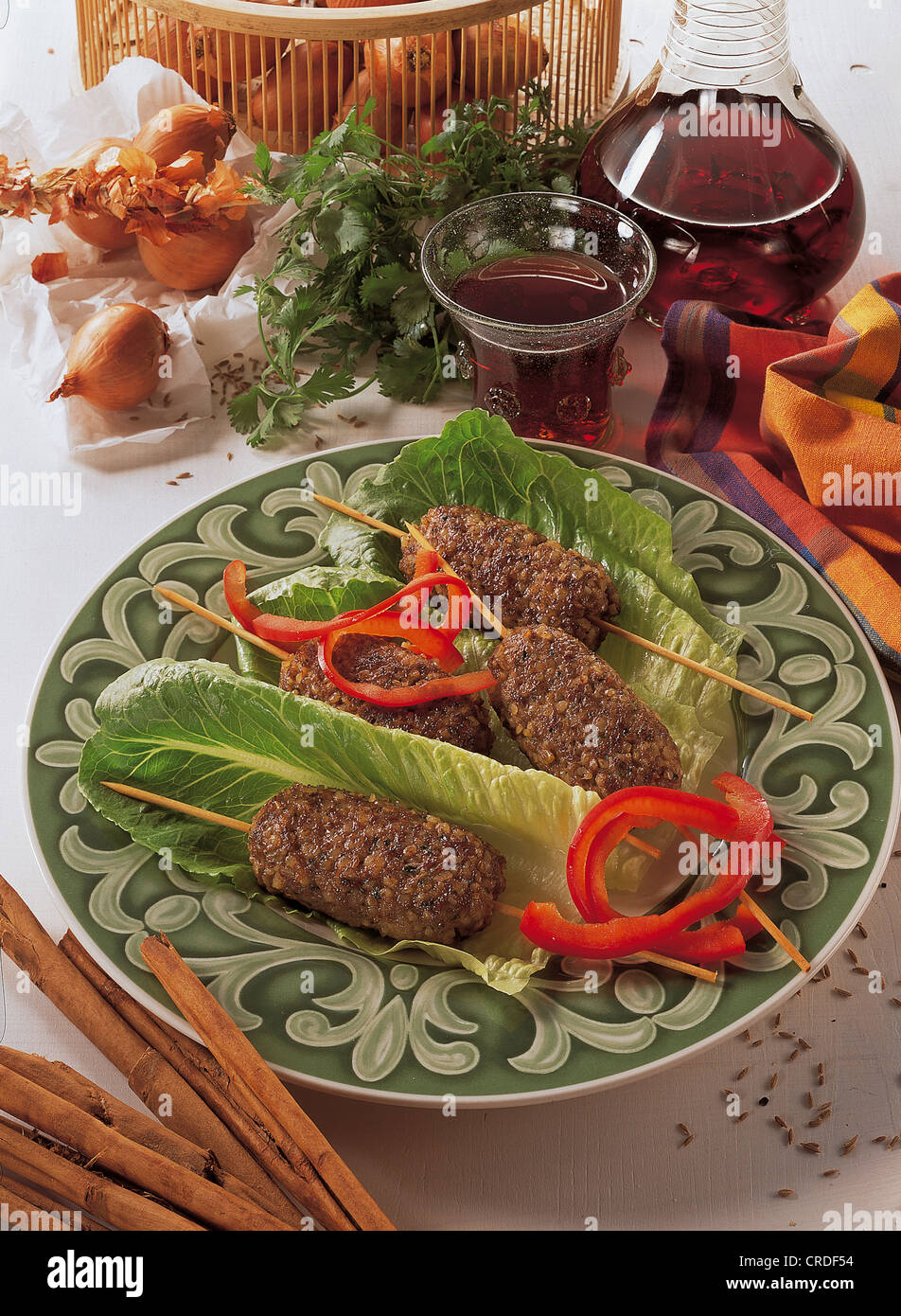 Mince bulgur skewers hi-res stock photography and images - Alamy